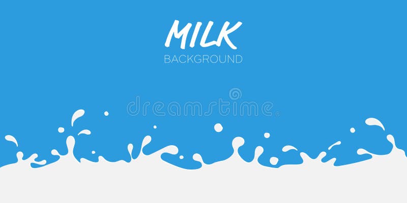 Milk Splash Background Vector Illustration Stock Vector - Illustration ...
