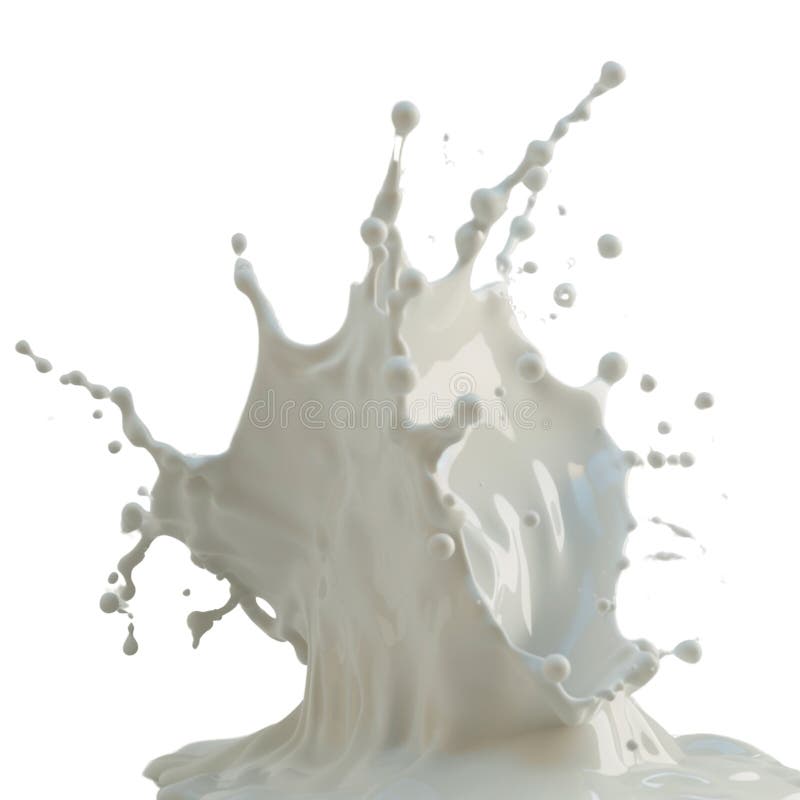 Milk Splash a Creamy White Explosion Stock Image - Illustration of ...