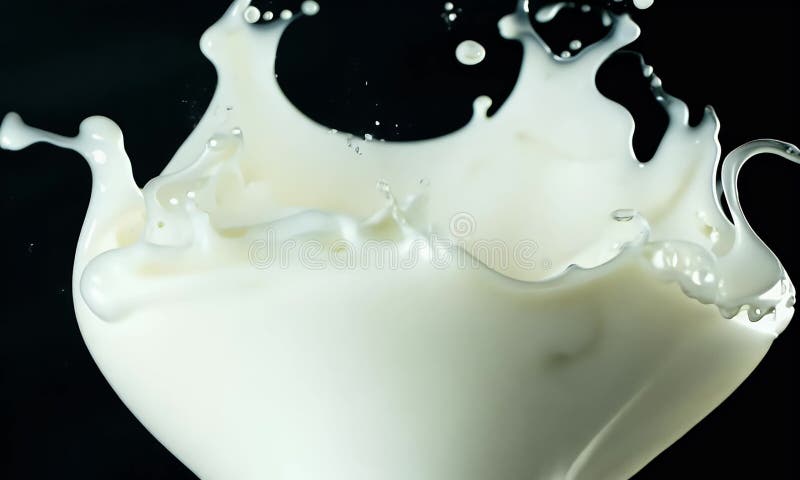 Milk Splash Crown in Slow Motion Stock Video - Video of purity ...