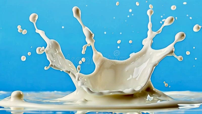 Milk splash and drop. stock footage. Video of splashing - 332360464