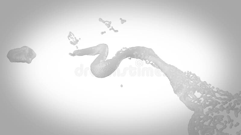 Milk Splash Flow on White Bg Super Slow Motion Stock Footage - Video of ...