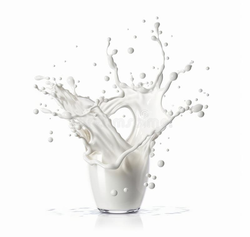 Milk Splash, Splash of Milk Isolated, Milk or White Liquid Splash ...