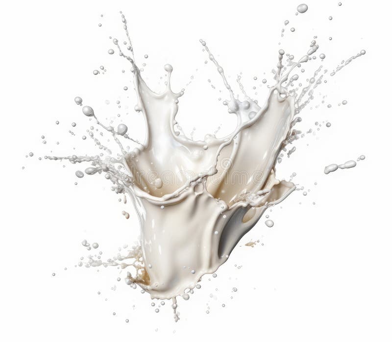Milk Splash, Splash of Milk Isolated, Milk or White Liquid Splash ...