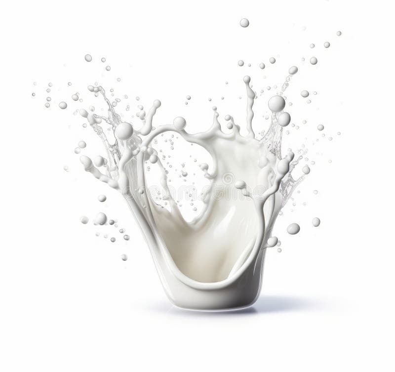 Milk Splash, Splash of Milk Isolated, Milk or White Liquid Splash ...