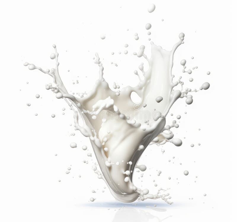 Milk Splash, Splash of Milk Isolated, Milk or White Liquid Splash ...