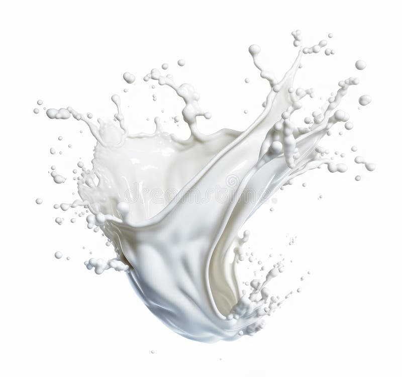 Milk Splash, Splash of Milk Isolated, Milk or White Liquid Splash ...
