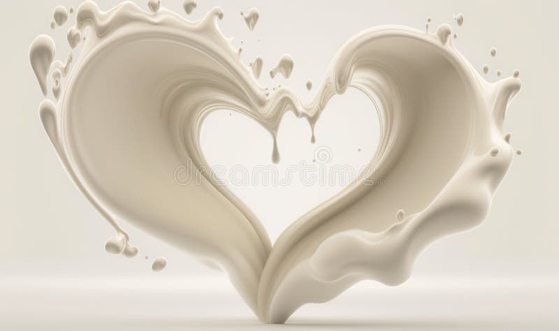 Heart Shape Milk Splash Stock Illustrations – 273 Heart Shape Milk ...