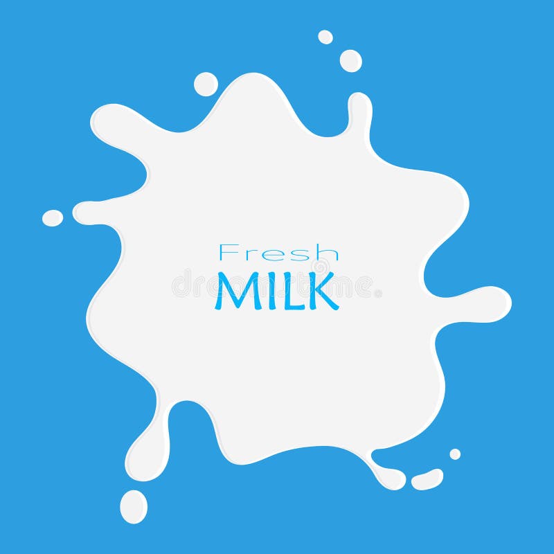 Milk Splash Vector Illustration Abstract Background Stock Vector ...