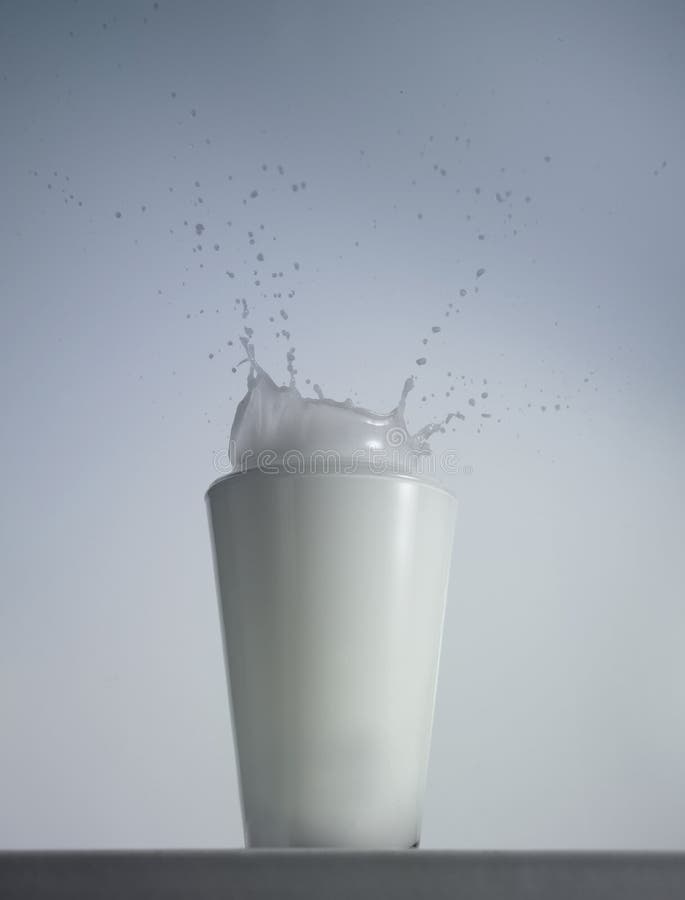 Milk splashing in glass stock image. Image of healthy - 14515167