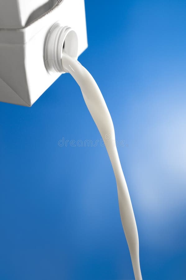 Milk Spurt Out of Tetrapack Stock Image - Image of lactose, calcium ...