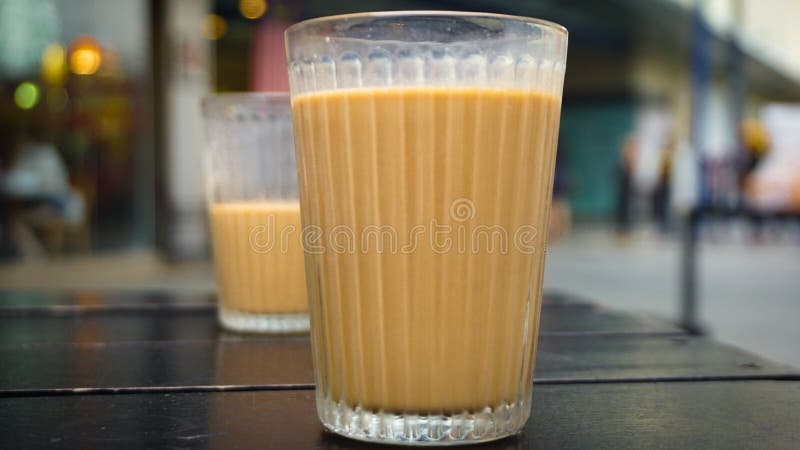 Milk tea glass stock image. Image of breakfast, lighting - 197753271