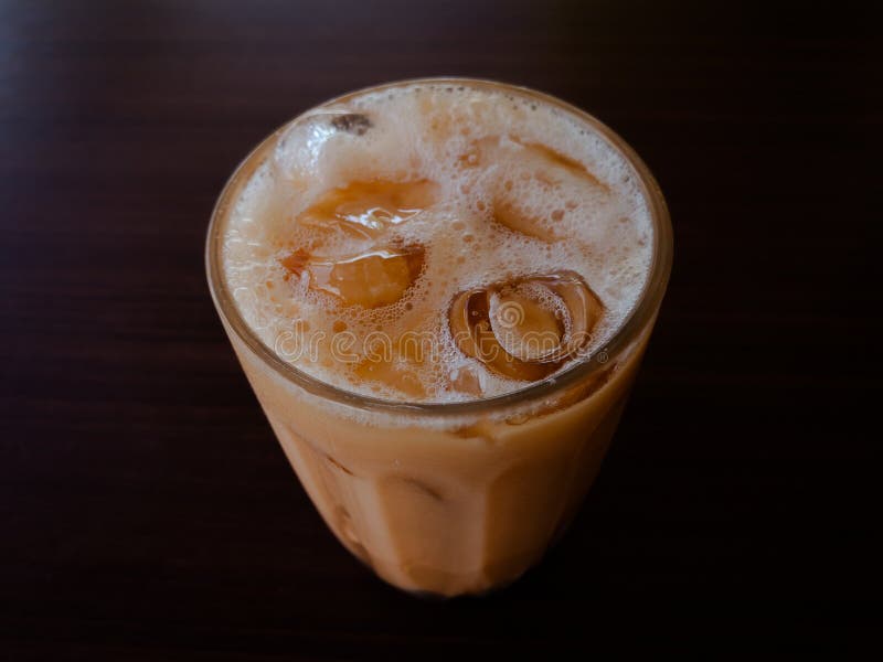 Milk Tea or Popularly Known As Teh Tarik in Malaysia Stock Photo ...