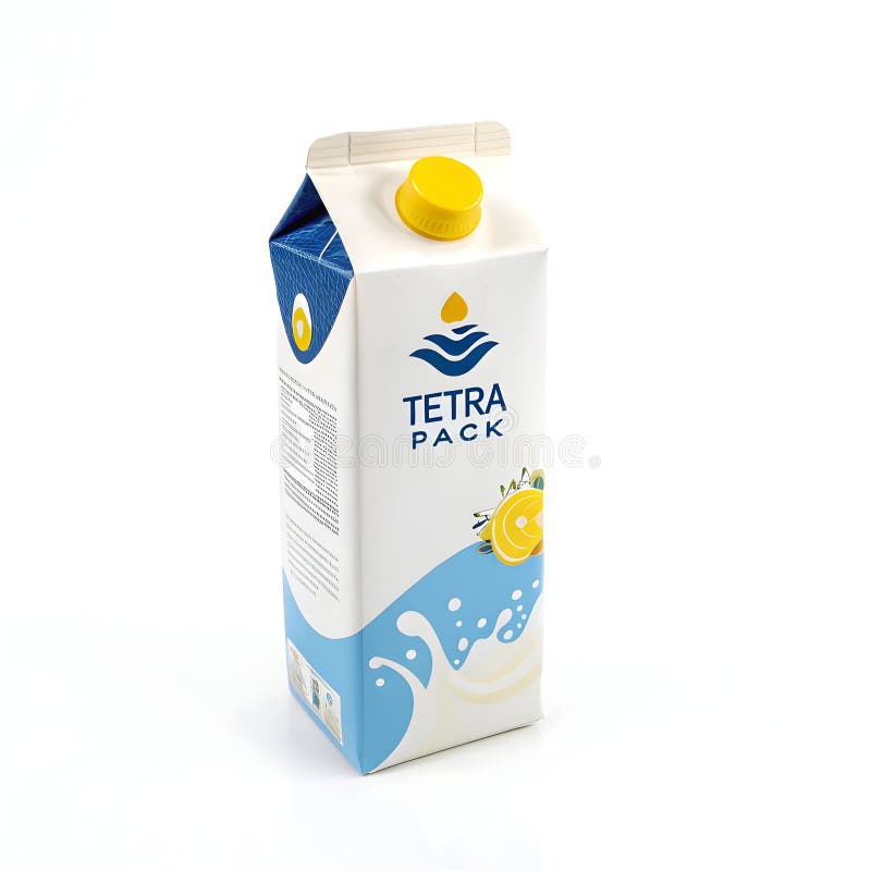 Milk Tetra Pack stock illustration. Illustration of protein - 366920440