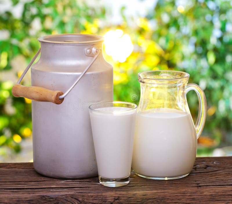 Milk in various dishes. stock image. Image of summer - 35615683