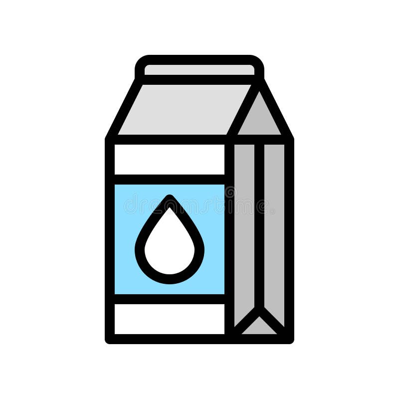 Milk Vector, Beverage Filled Icon Editable Stroke Stock Vector ...