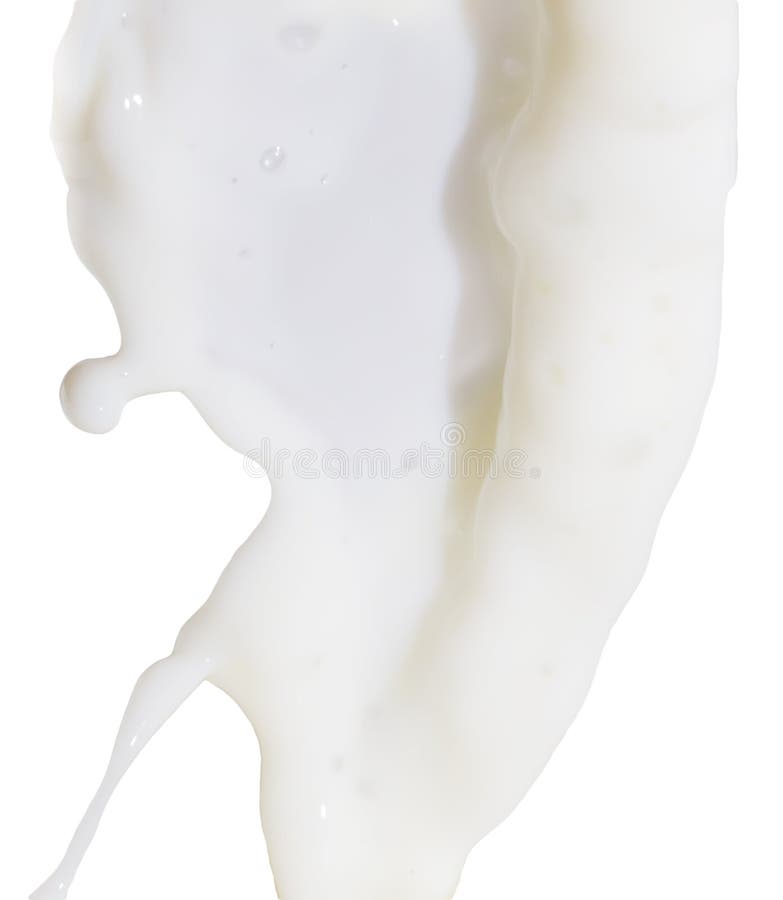 Milk on a white background stock photo. Image of flowing - 88951574