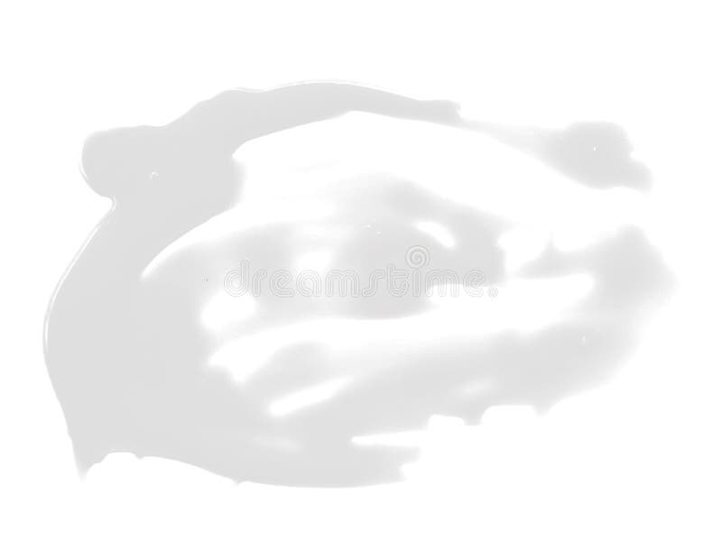 Spilled Milk Puddle Isolated on White Background. Stock Illustration ...