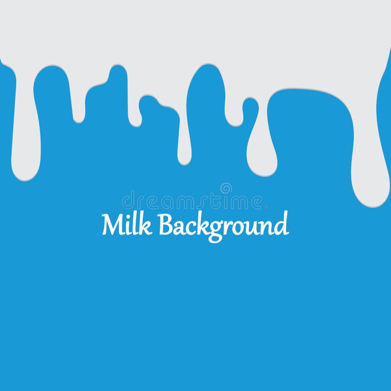 Milk White Liquid Dripping Blue Background Illustrations & Vectors ...