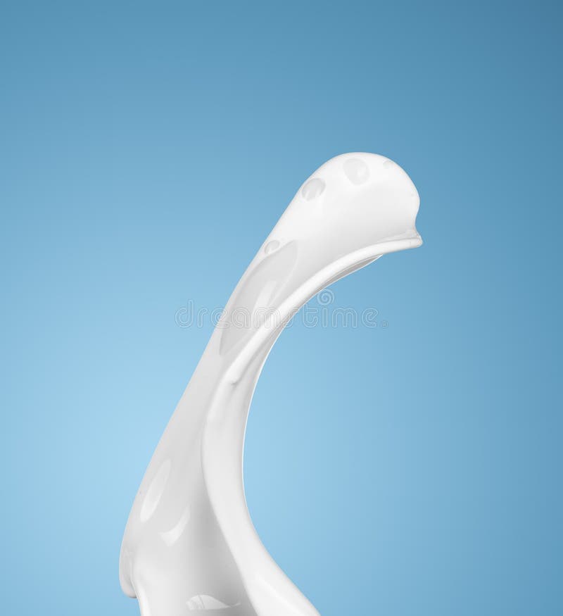 Milk or White Liquid Splash on Blue Background Stock Photo - Image of ...