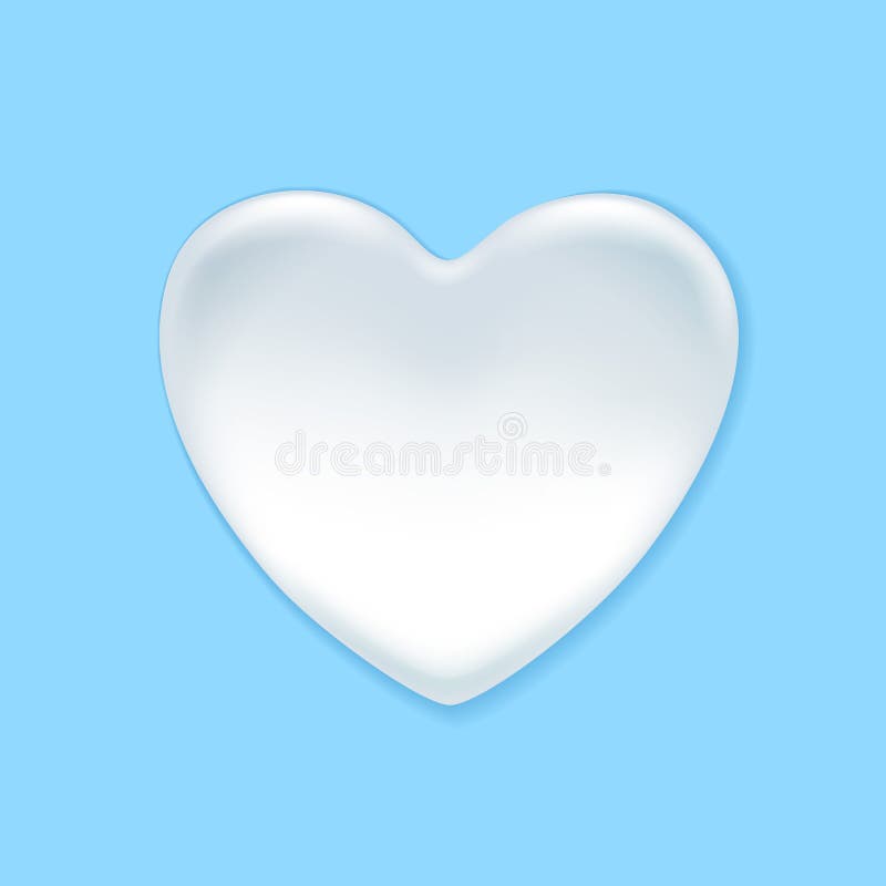 Milk, Yogurt or Cream Splash Shaped in Heart Form. Stock Vector ...