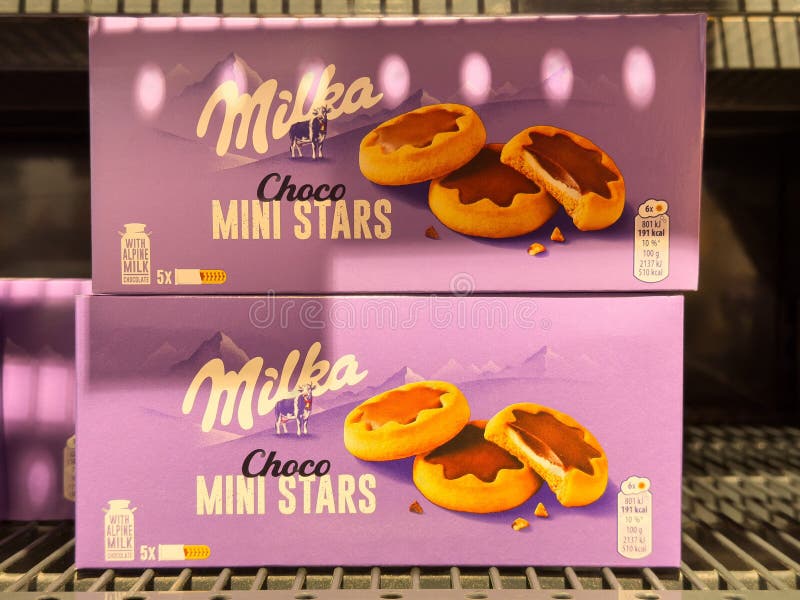 Milka Choco Mini Stars Packaging on Shelves Editorial Photo - Image of ...