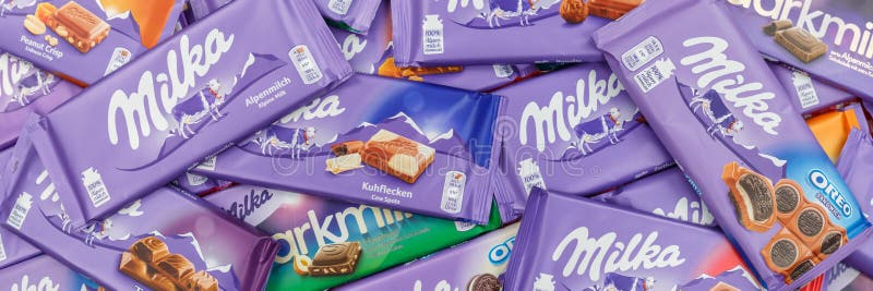 Milka Chocolate Chocolates Different Types Variety Background Banner ...