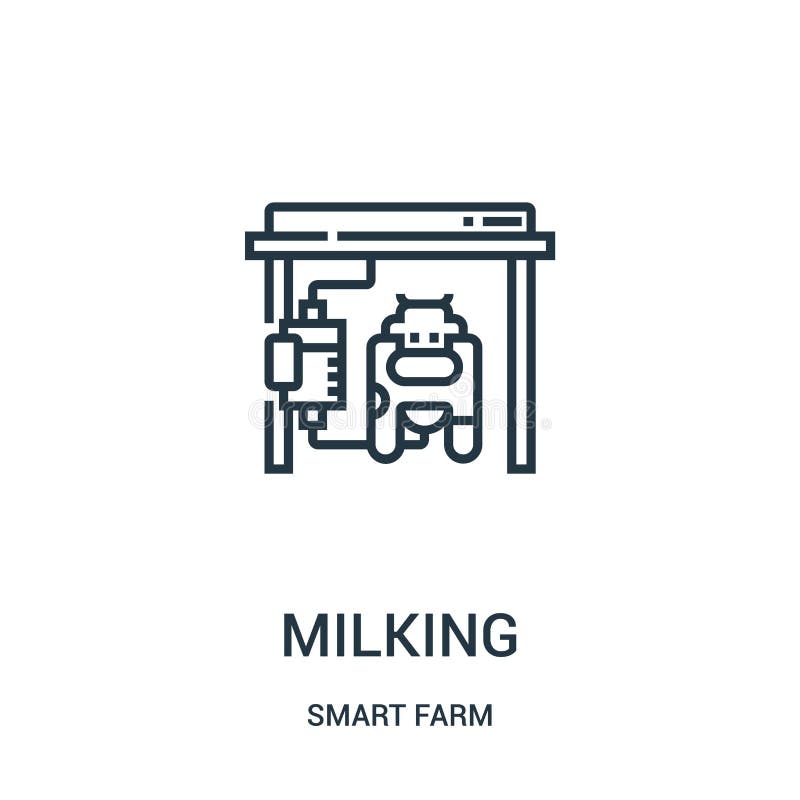 Milking Cow Icon Outline Stock Illustrations – 177 Milking Cow Icon ...