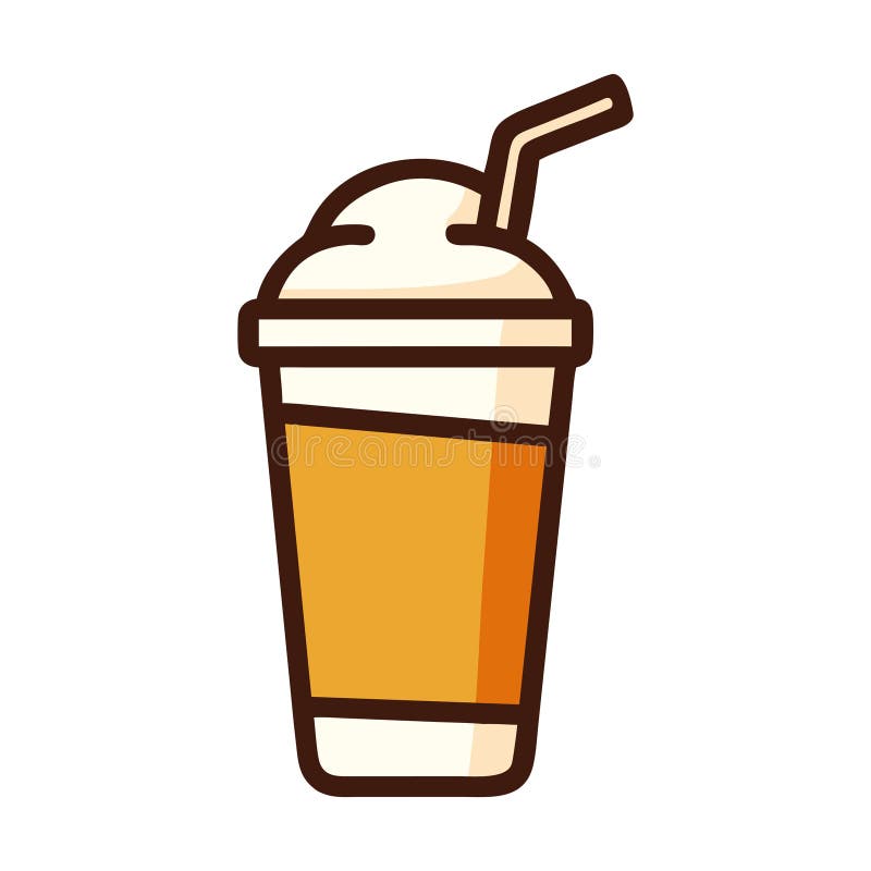 Milkshake Beverage Icon stock vector. Illustration of drink - 359280224