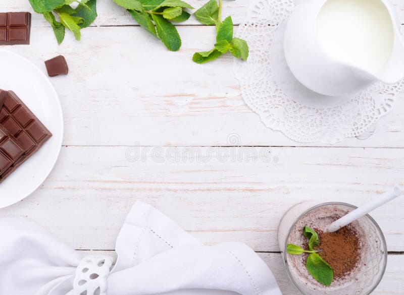 Milkshake. stock image. Image of blended, dairy, country - 53462311