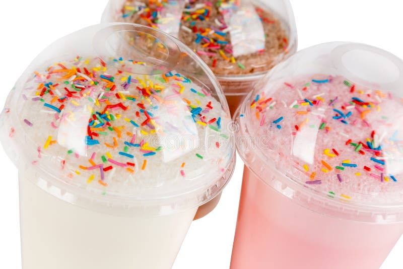 Milkshake Cocktails Sweet Edible Confetti Stock Photos - Free & Royalty ...