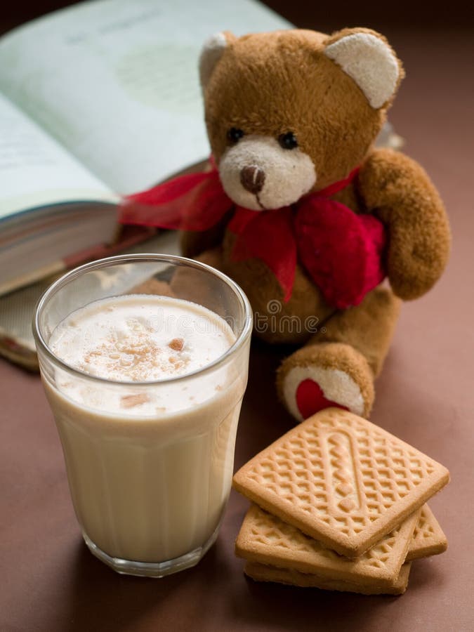 Milkshake with cookies stock image. Image of snack, milk - 28034003