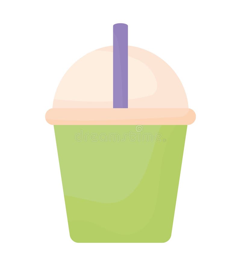 Milkshake cup design stock illustration. Illustration of dairy - 229602490