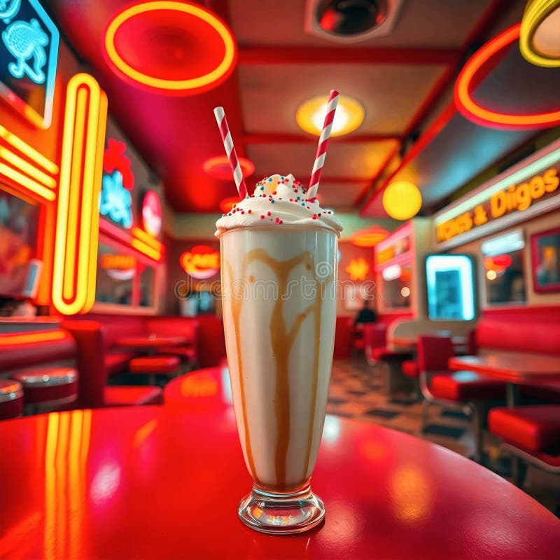 A Milkshake stock image. Image of refreshment, healthy - 362390877