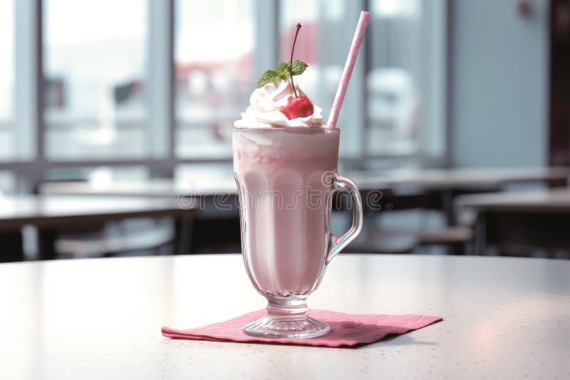 Milkshake. Generative AI Technology Stock Illustration - Illustration ...