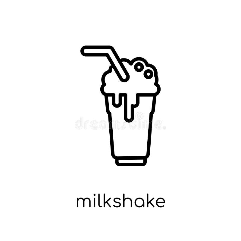 Milkshake Icon from Drinks Collection. Stock Vector - Illustration of ...