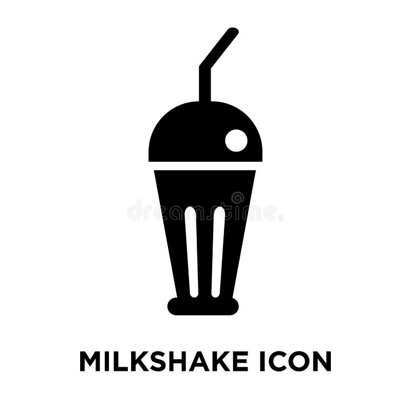 Milkshake Logo Design Flat Illustration Fast Food Icon Vector Modern ...