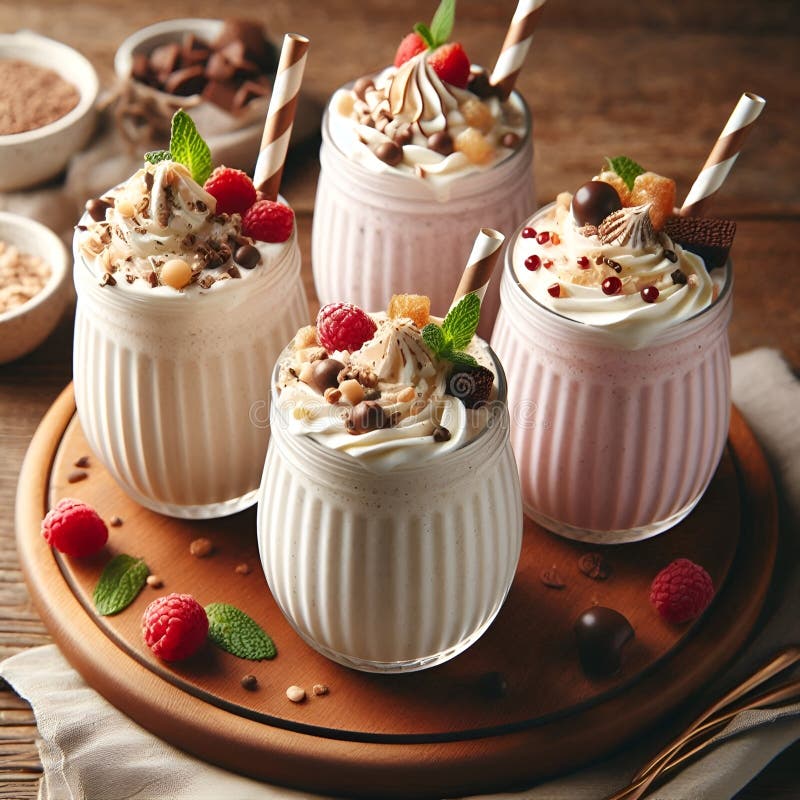 Milkshake stock illustration. Illustration of breakfast - 362405052