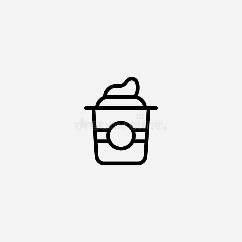 Milkshake Vector Icon Sign Symbol Stock Vector - Illustration of milk ...