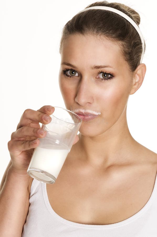 Milky beard stock photo. Image of glass, lips, cute, milk - 8620426