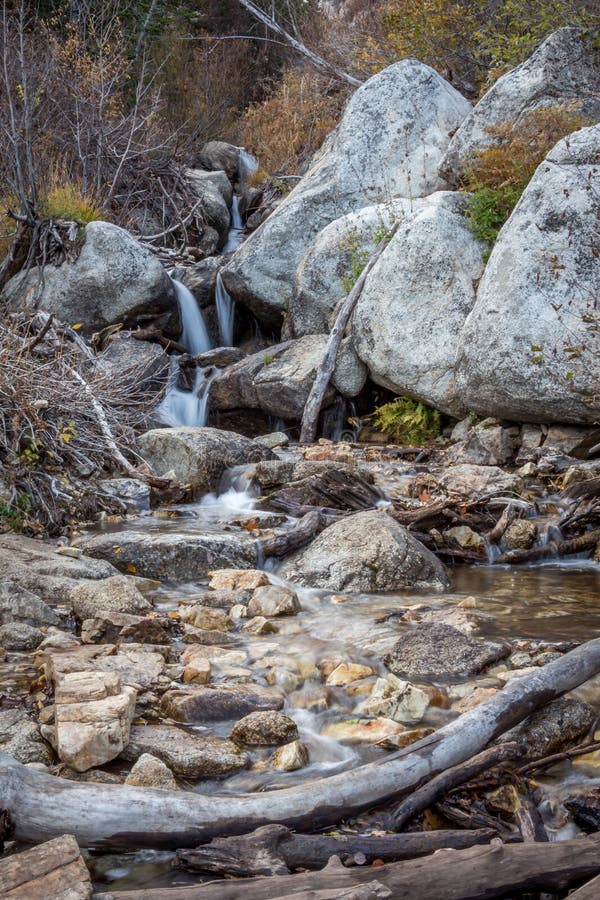 Milky Stream Flowing through Boulders Stock Photo - Image of park ...