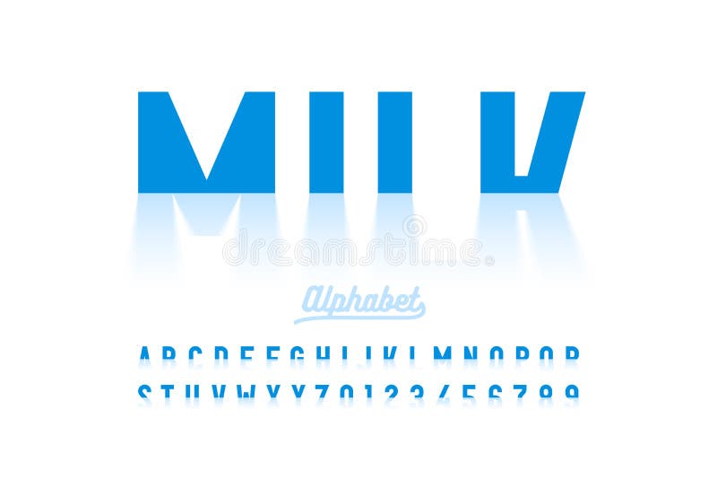 Milk Font, Dripping Style Alphabet Stock Vector - Illustration of fresh ...