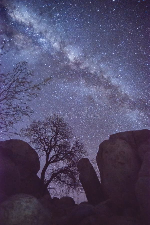 Milky Way above rocks stock image. Image of starry, milky - 348061165