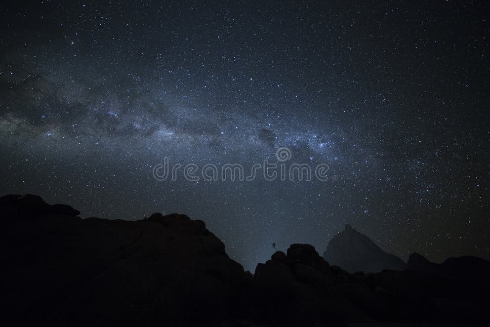 Milky Way band in sky. stock photo. Image of core, impossible - 145461544