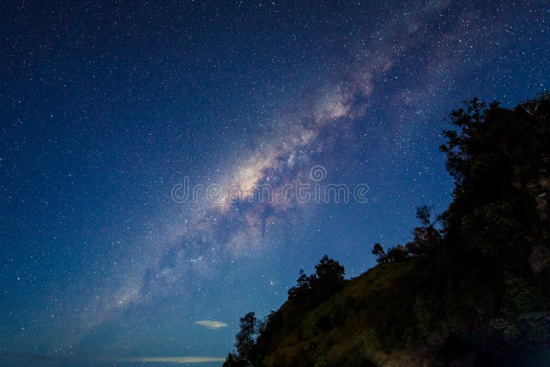 Milky way stock image. Image of astronomy, lights, beautiful - 73482017