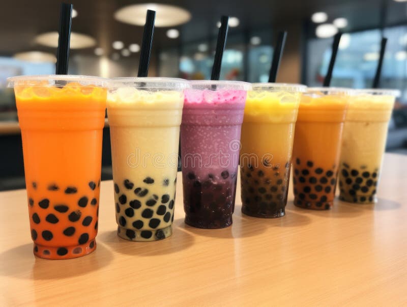 Milky Way and Bubble Tea Review Stok Ka B Stock Illustration ...