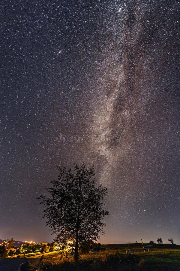 The Milky Way Captured in Podhale, Poland Stock Photo - Image of light ...