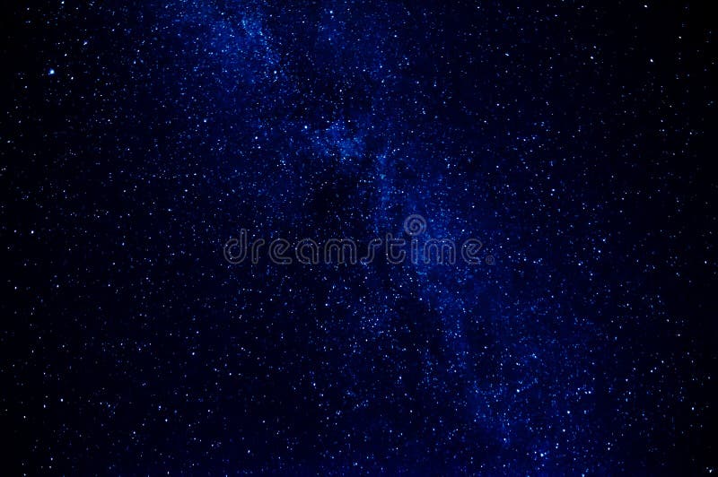 Milky Way on Dark Blue Background with Many Stars Stock Image - Image ...