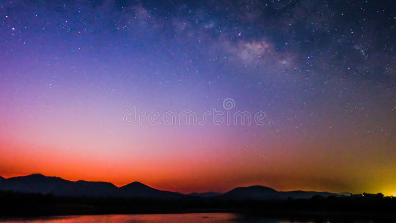 The Milky Way full colour stock photo. Image of scorpion - 51996930