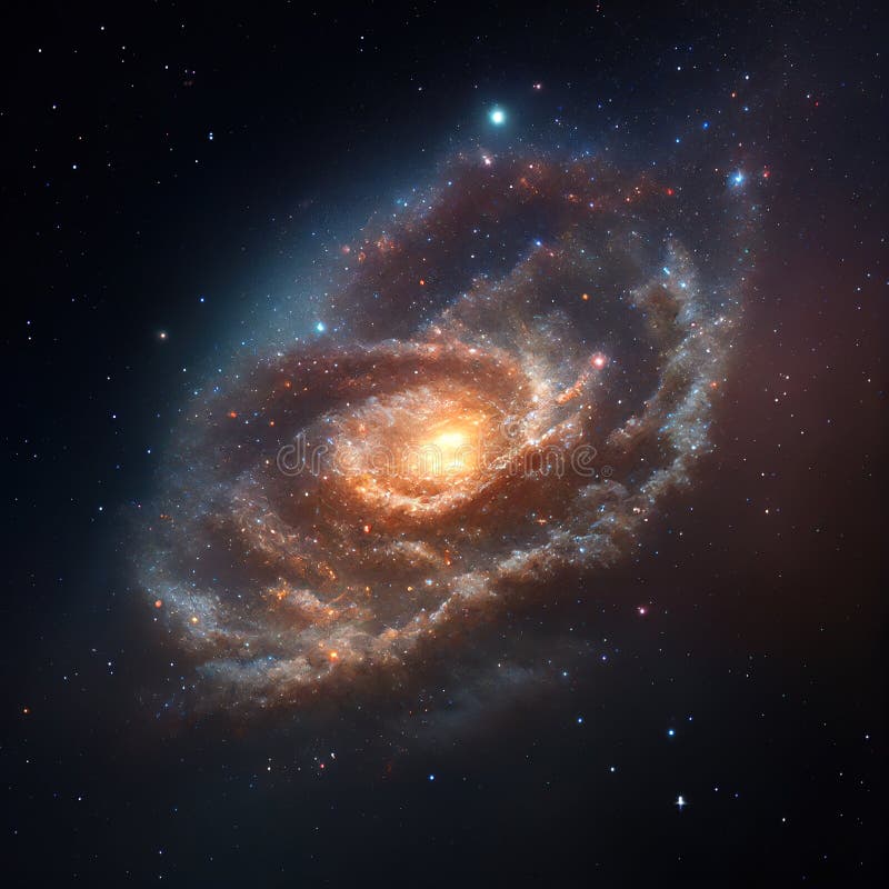 Milky Way Galaxy. AI Generated Stock Illustration - Illustration of ...