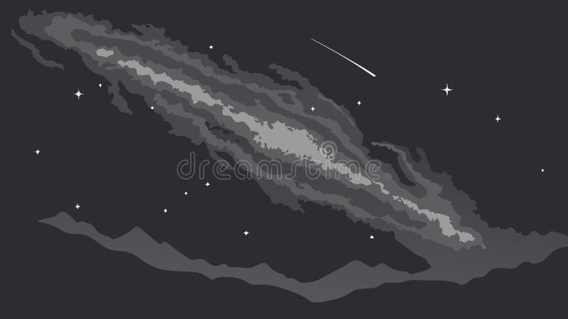 Milky Way Galaxy, Deep Space Vector Design. Vector Design Generative AI ...
